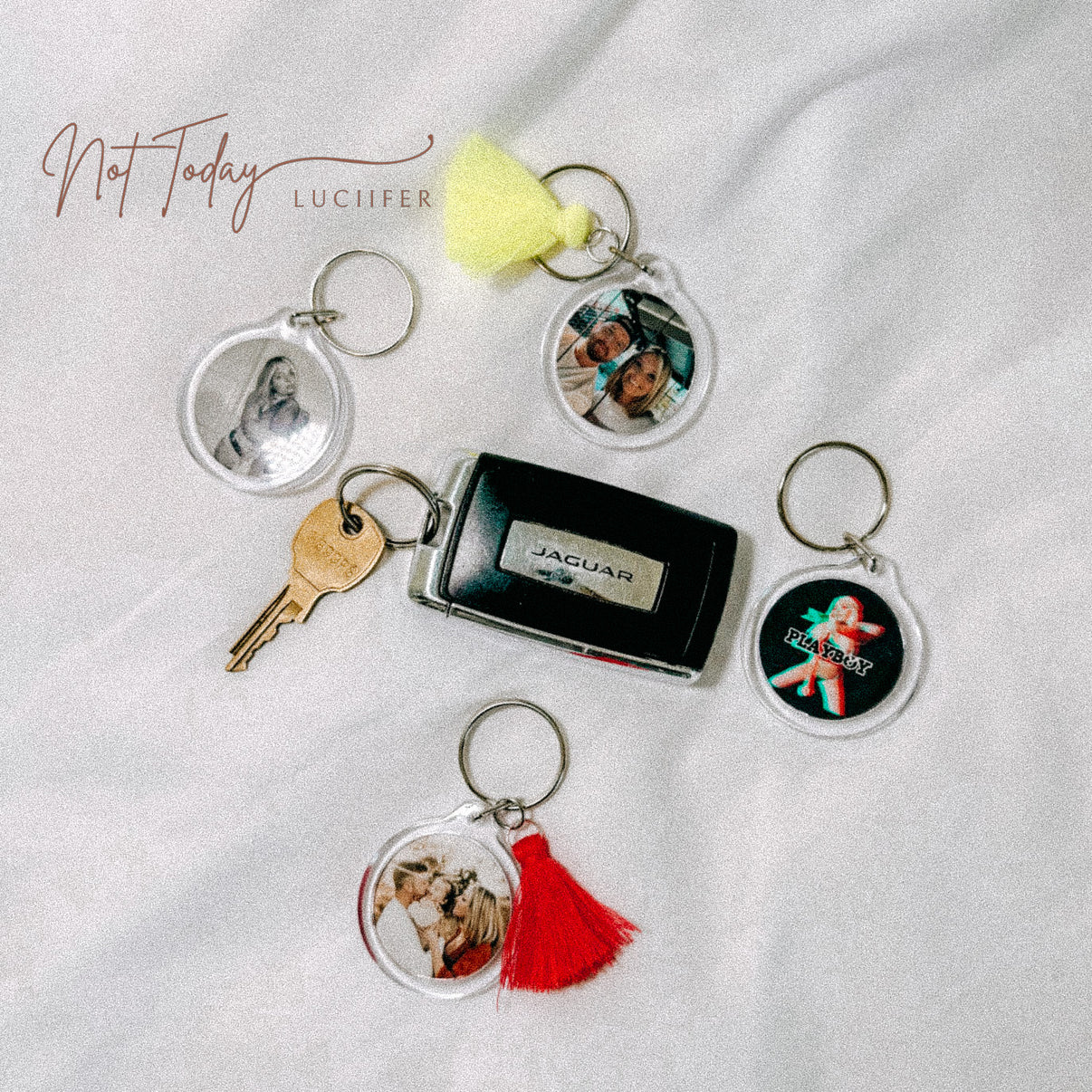 Personalized Keychain with NFC Function – NotTodayLuciifer